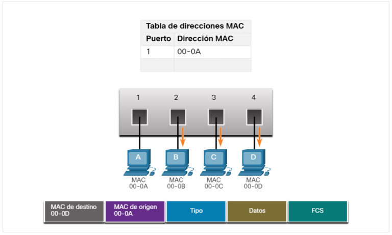 CCNA 1 Versión 7: Módulo 7 - Switching Ethernet