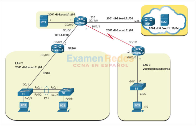 CCNA 3 Versión 7: Módulo 12 - Resolución de problemas de red