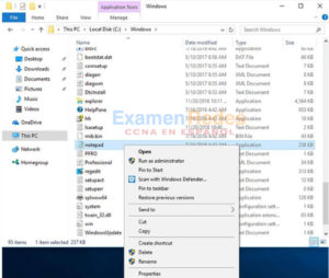 CyberOps Associate Módulo 3 - Sistema operativo Windows