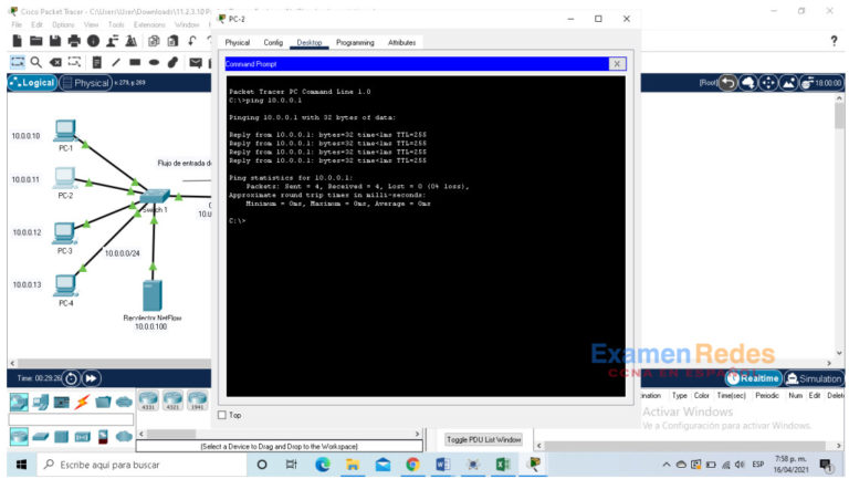 25.3.10 Packet Tracer: Explorar una implementación de NetFlow