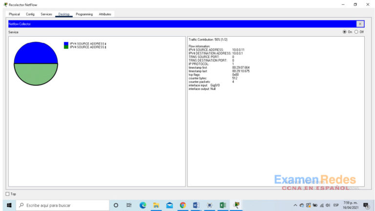 25.3.10 Packet Tracer: Explorar una implementación de NetFlow