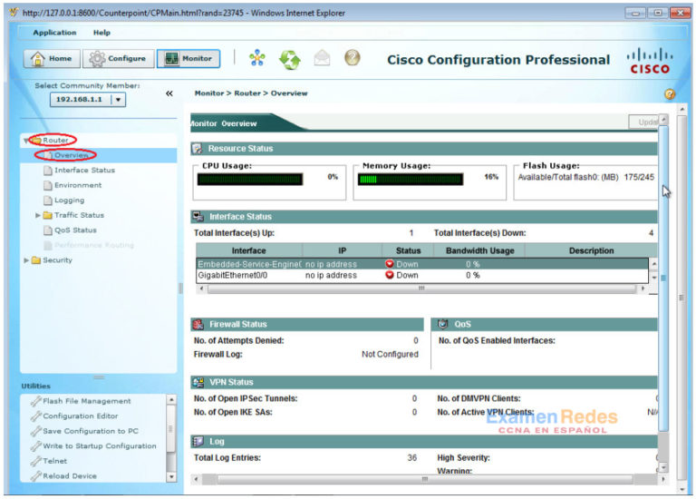 4.1.4.7 Práctica de laboratorio: configuración de los parámetros ...