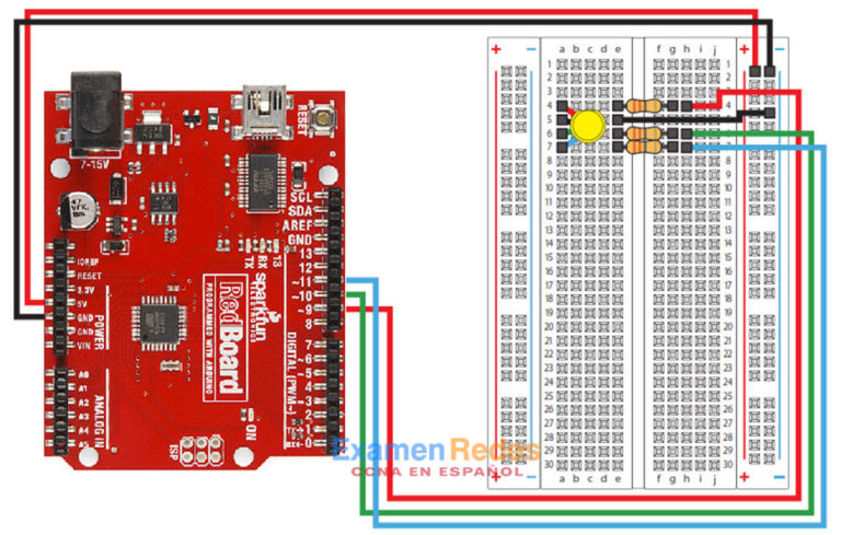 2.2.2.6 Práctica de laboratorio: LED RGB con RedBoard y el IDE de Arduino
